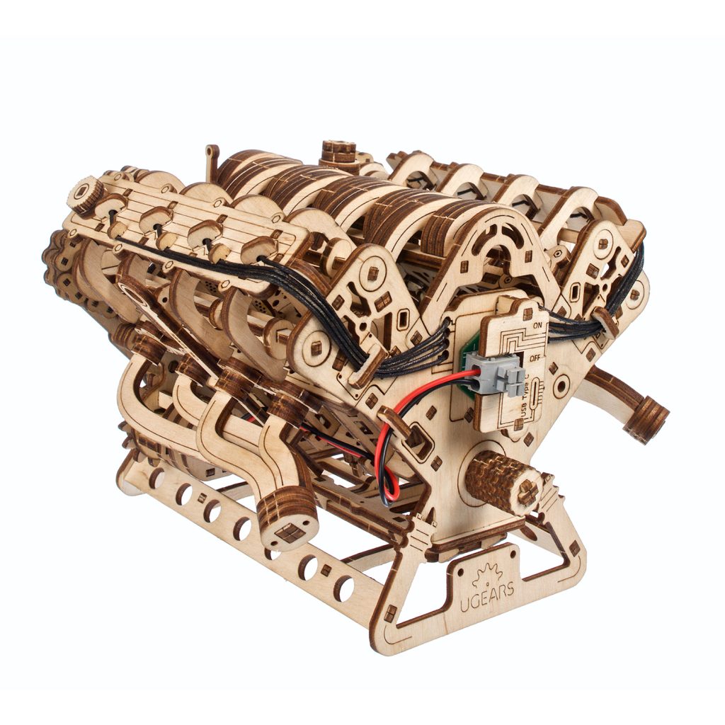 Moteur V8 - Puzzle 3D en bois - UGEARS - MODELS